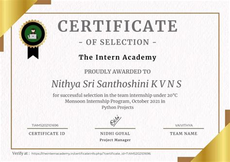 Nithya Sri Santhoshini K V N S On Linkedin Connections Theinternacademy Internship Intern