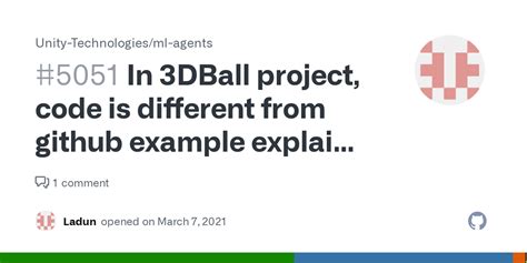 in 3dball project code is different from github example explain page