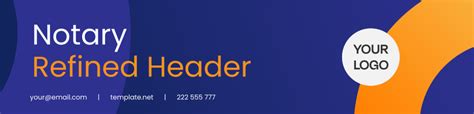 Notary Refined Header Template Edit Online And Download Example