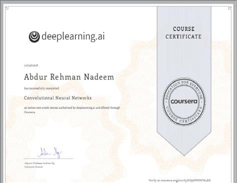 Abdur Rehman Nadeem On Linkedin Coursera Datascience Deeplearning