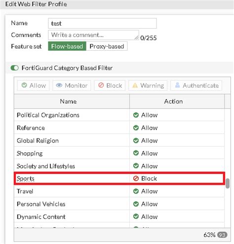 Technical Tip How To Configure A Web Rating Overr Fortinet Community