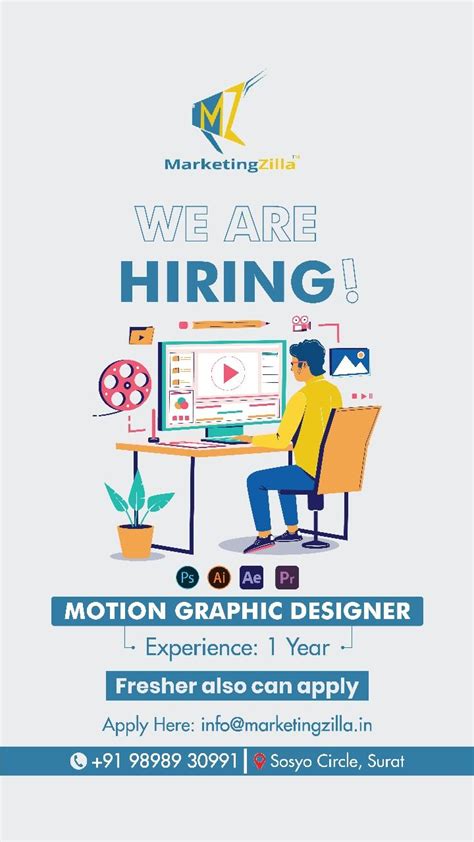 Marketing Zilla On Linkedin Hiring Motiongraphics Jobopportunity