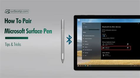 How To Connect Or Pair Microsoft Surface Pen SurfaceTip