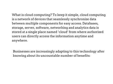 PPT Cloud Technology Synchronization At Its Best PowerPoint Presentation ID 8318794