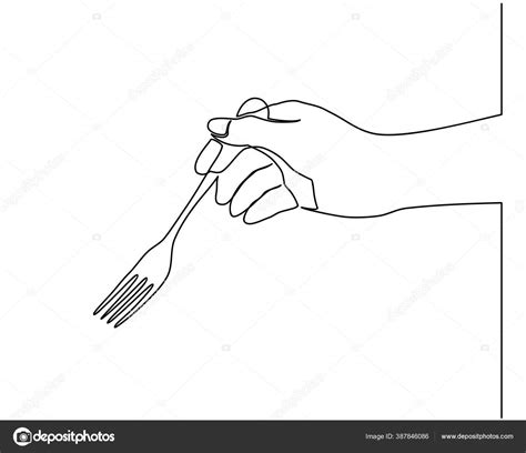 How To Draw A Hand Fork