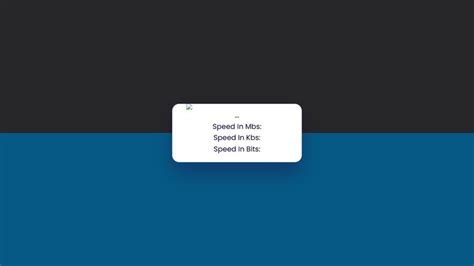 Detect Internet Speed