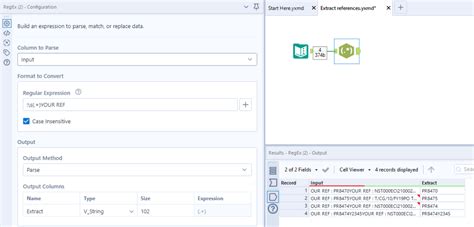 solved to extract between words alteryx community