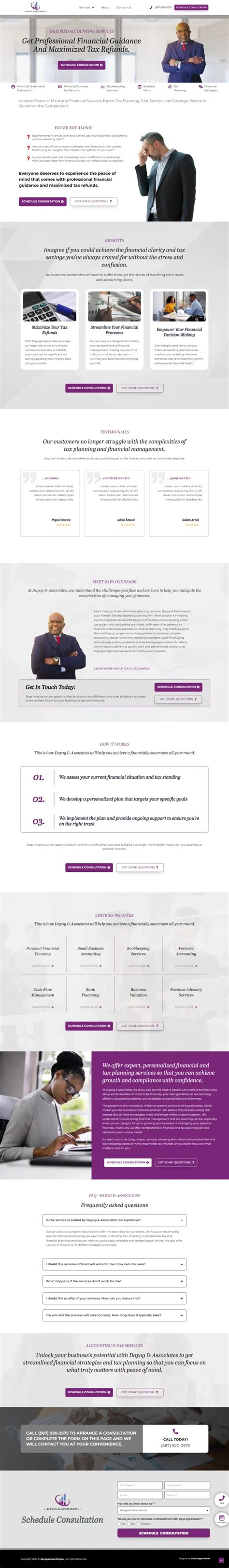 Dayog And Associates Website Design
