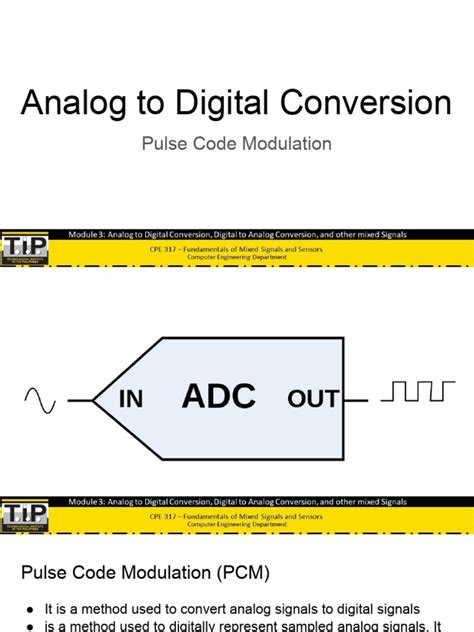 3rd Mod Analog Digital Conversion Pdf Digital Signal Sampling Signal Processing
