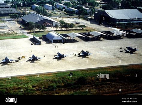 Deployed F 4e Phantom Ii Aircraft Are Parked On The Flight Line At