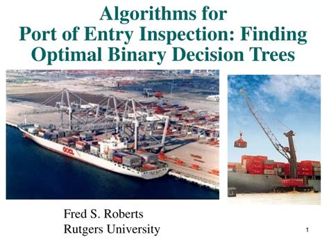 Ppt Algorithms For Port Of Entry Inspection Finding Optimal Binary Decision Trees Powerpoint
