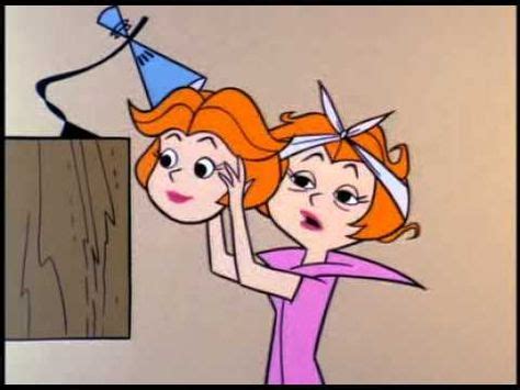 Jane Jetson Putting On Her Morning Mask Before Answering The Phone