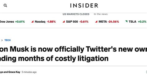 외신 일론 머스크 트위터 새 소유주 됐다 등