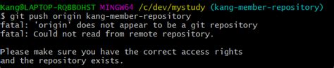 Git Github 사용 중 Fatal Origin Does Not Appear To Be A Git Repository Fatal Could Not Read