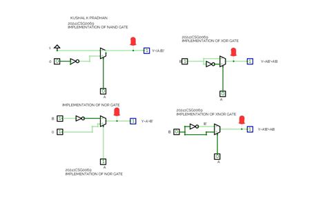 Circuitverse Implementation Of Multiplexer Using Nand Gate K