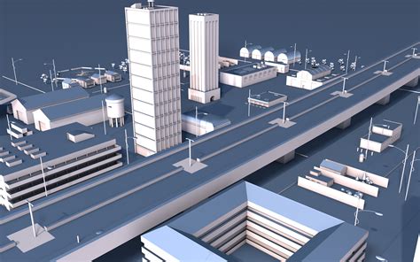C4d 城市建筑群建模练习 三维 建筑 空间 Jhiann 临摹作品 站酷 Zcool