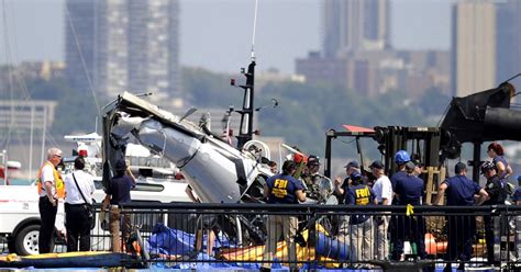 Helicopter Small Plane Collide Over Hudson River