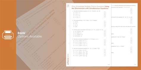 👉 Using The Discriminant To Solve Simultaneous Equations Beyond