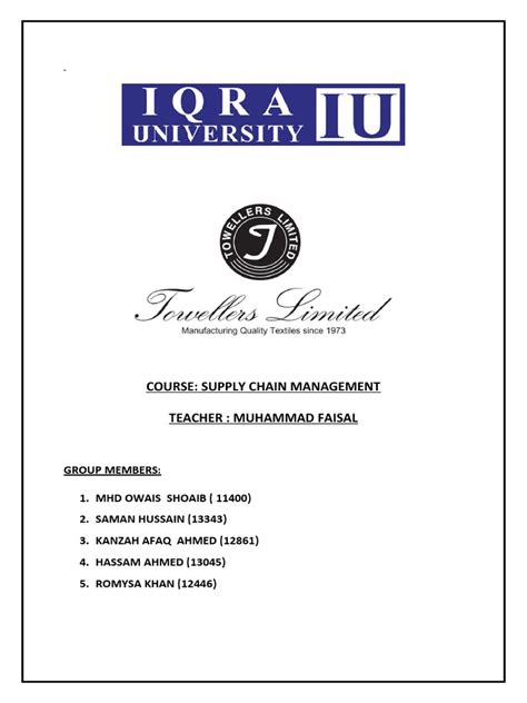 Scm Final Report Pdf Inventory Enterprise Resource Planning