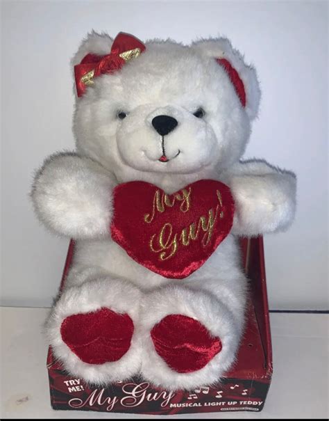 Vintage Dan Dee Valentines Musical Plush Sings My Guy Lights Up Works Etsy