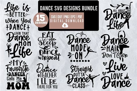 Dance SVG Designs Bundle Graphic By Monidesignhat Creative Fabrica
