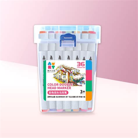 Color Double Head Marker White Color Set For Sketc Vicedeal