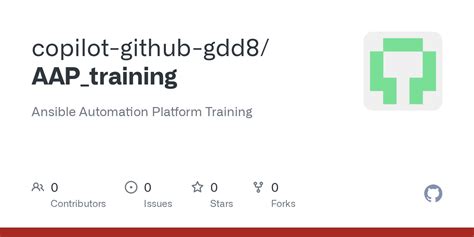 Github Copilot Github Gdd8aaptraining Ansible Automation Platform