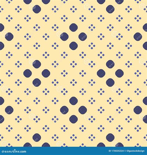 Simple Vector Minimalist Seamless Pattern Colorful Polka Dot Geometric