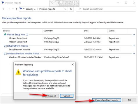 How To View And Clear Your Reliability History In Windows 10 And 11 Majorgeeks