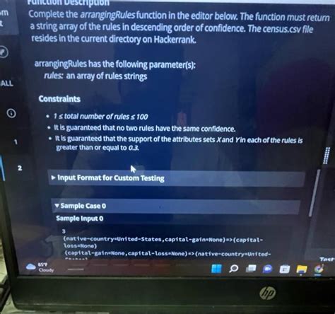 Solved 2 Constructing Rules From Census Dataset
