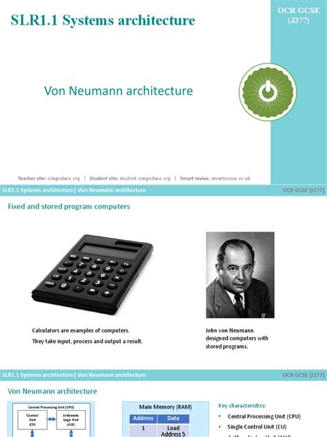 gcse ocr 1 1 von neumann architecture download free pdf central