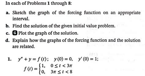 Solved In Each Of Problems Through A Sketch The Graph Chegg