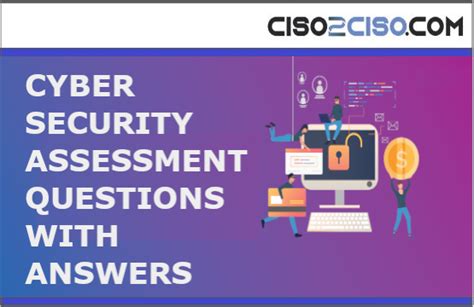 Cyber Security Assessment Questions With Answers Ciso2cisocom And Cyber Security Group