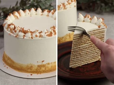 Торт Медовик Сметанник рецепт домашнего тортика