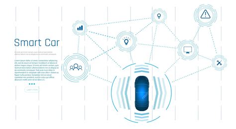 Premium Vector Car Interface In Hud Gui Ui Style Automotive Sensing System Concept Autonomous