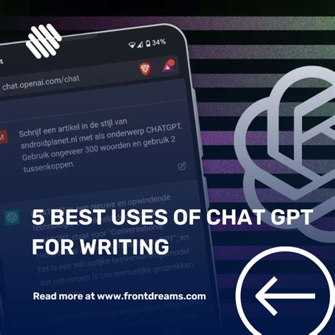 5 Best Uses Of Chat GPT For Writing Https Frontdreams Insight 5
