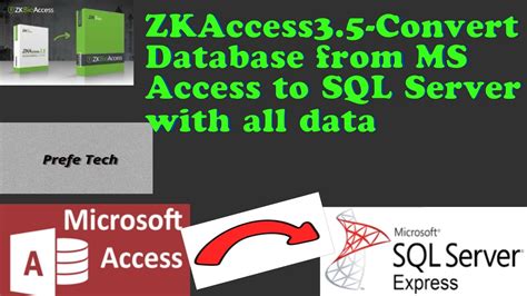 Zk Access 3 5 Software Convert Ms Access Database To Sql Youtube