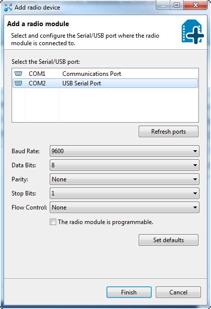 ZigBee Configuration Dialog Box Download Scientific Diagram