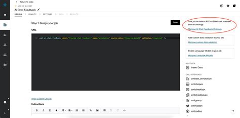 Guide To Running An Ai Chat Feedback Job Appen Success Center