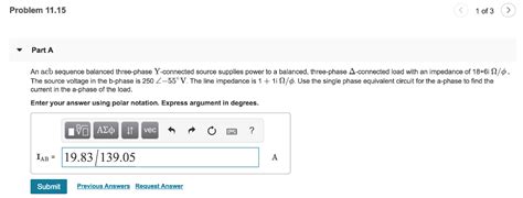 Solved Problem 1115 1 Of 3 Part A An Acb Sequence Balanced