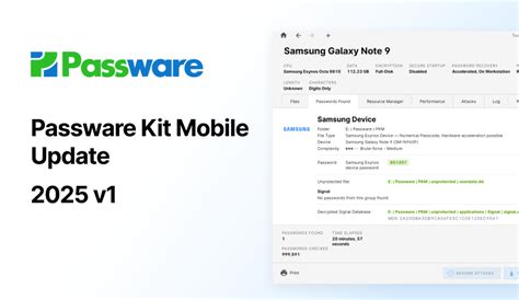 Passware Kit Mobile 2025v1 Accelerates Mobile Decryption With Distributed Computing Forensic Focus