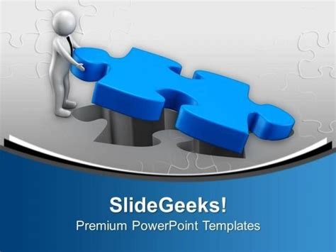 Man Finds Solution PowerPoint Templates Ppt Backgrounds For Slides 0713