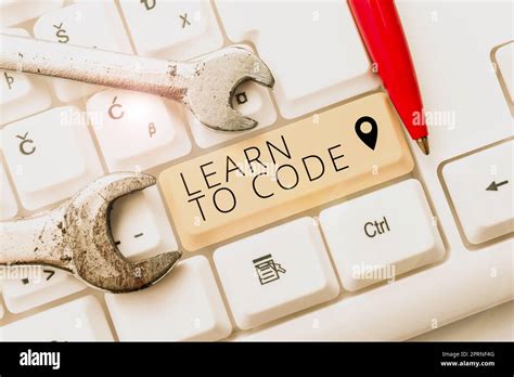 Text Showing Inspiration Learn To Code Conceptual Photo Learn To Write Software Be A Computer