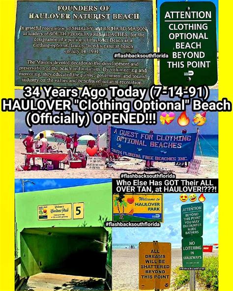 Flashback Happy 34th Haulover Clothing Optional Beach Officially