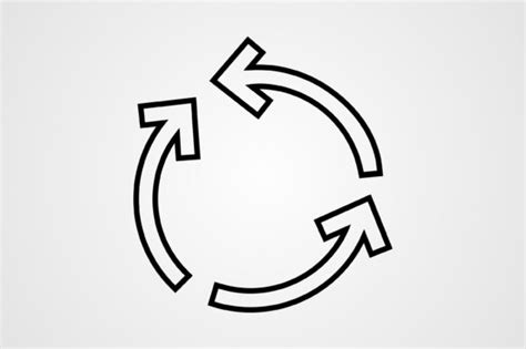 Cycle Arrow Line Icon Graphic By Graphic Nehar · Creative Fabrica