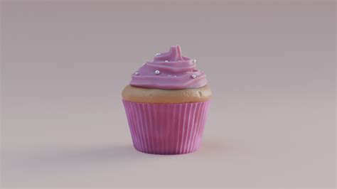 3d Strawberry Cupcake Model Turbosquid 2195685