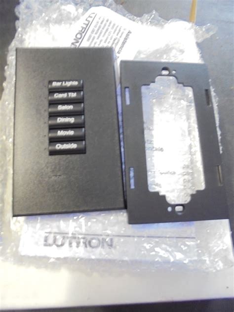 Lutron Homeworks Sk 6b Ni Bl E 6 Button Keypad Black New In Box Ebay