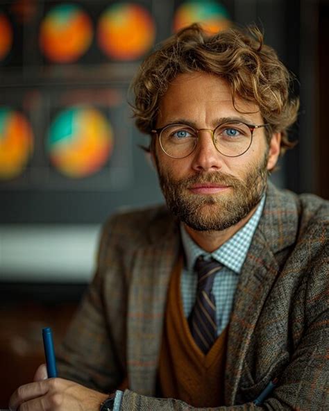 Associate Market Researcher In A Meeting Background Premium Ai