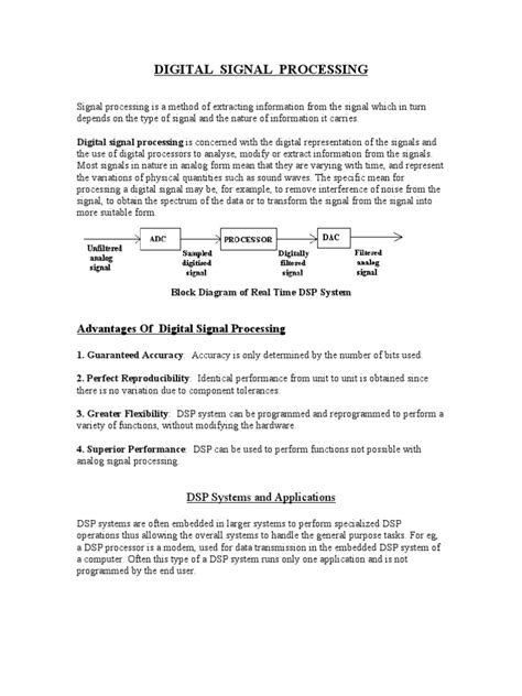 digital signal processing fundamentals an introduction to dsp concepts