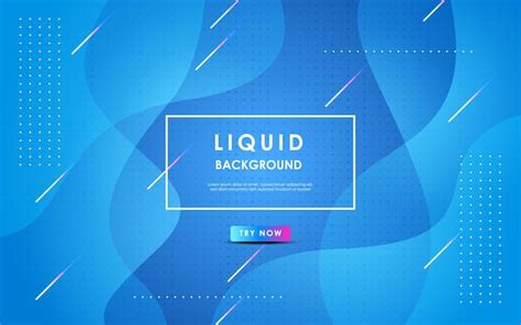 Premium Vector Abstract Blue Liquid Color Background Dynamic Texture Geometric Element Design